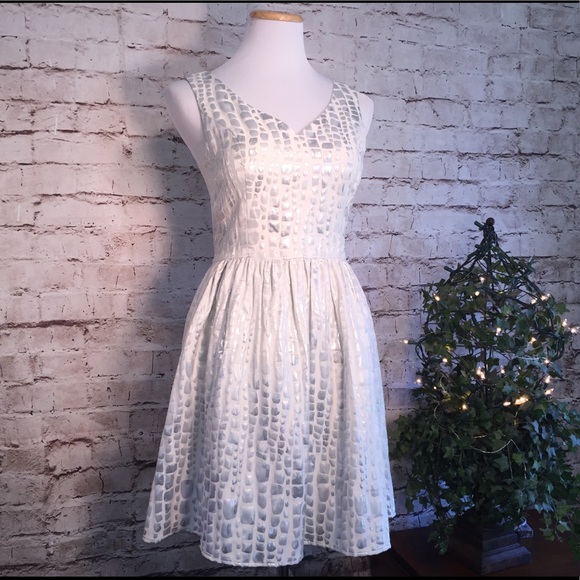 mac & jac | Dresses | Mac Jac Darling Dress In Metallic Animal Print ...